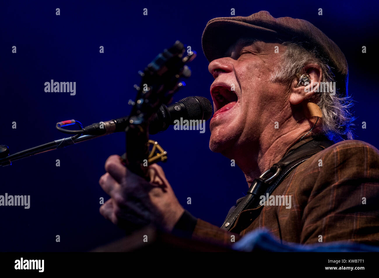 The Danish rock musician, singer and songwriter Kim Larsen performs a ...