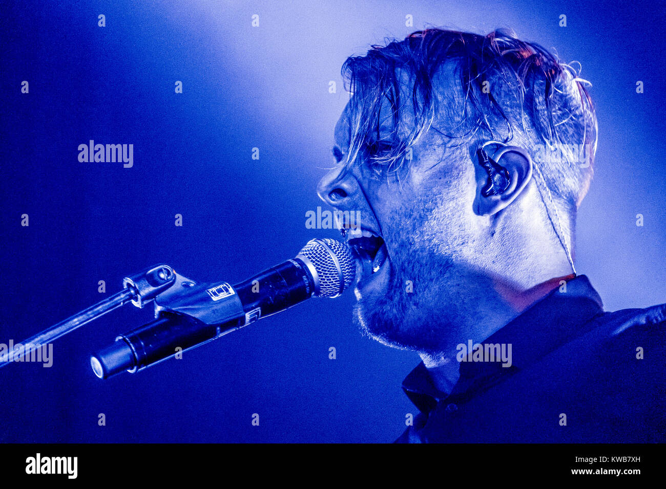 The Norwegian progressive metal band Leprous performs a live concert at ...