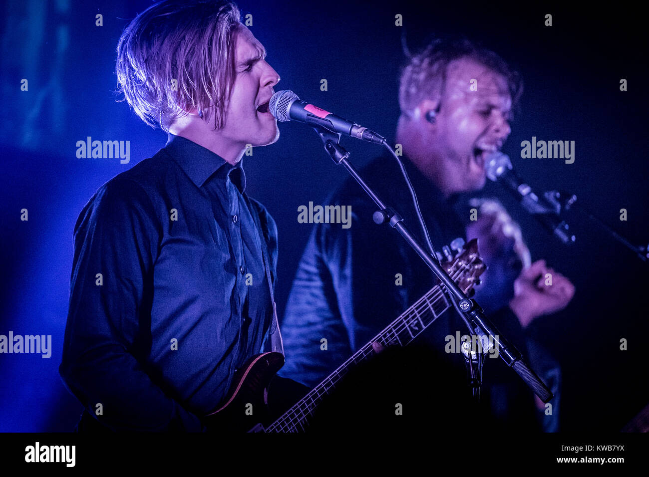The Norwegian progressive metal band Leprous performs a live concert at ...