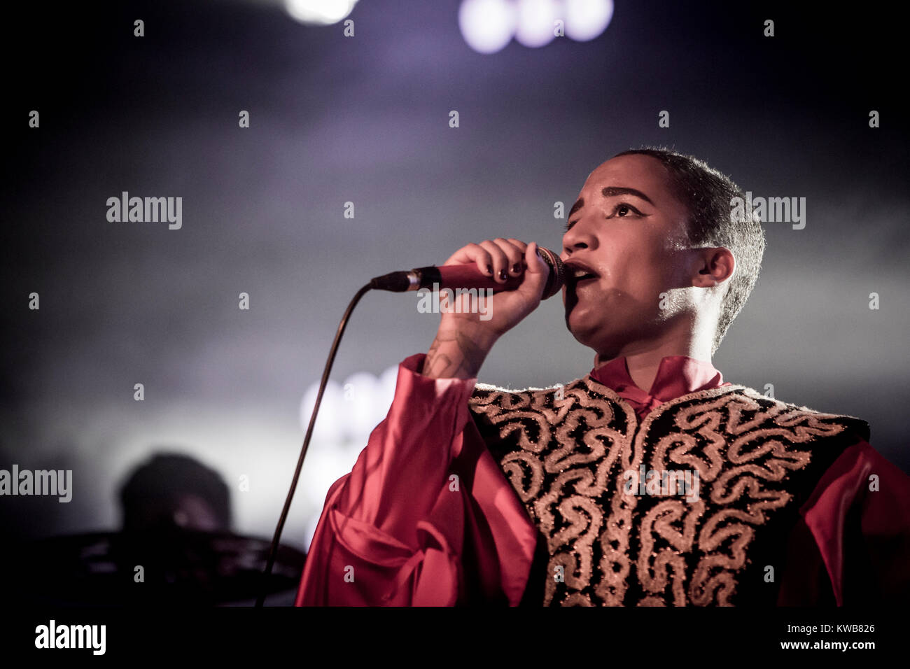 The Danish-Zambian singer and rapper Lucy Love performs a live concert ...