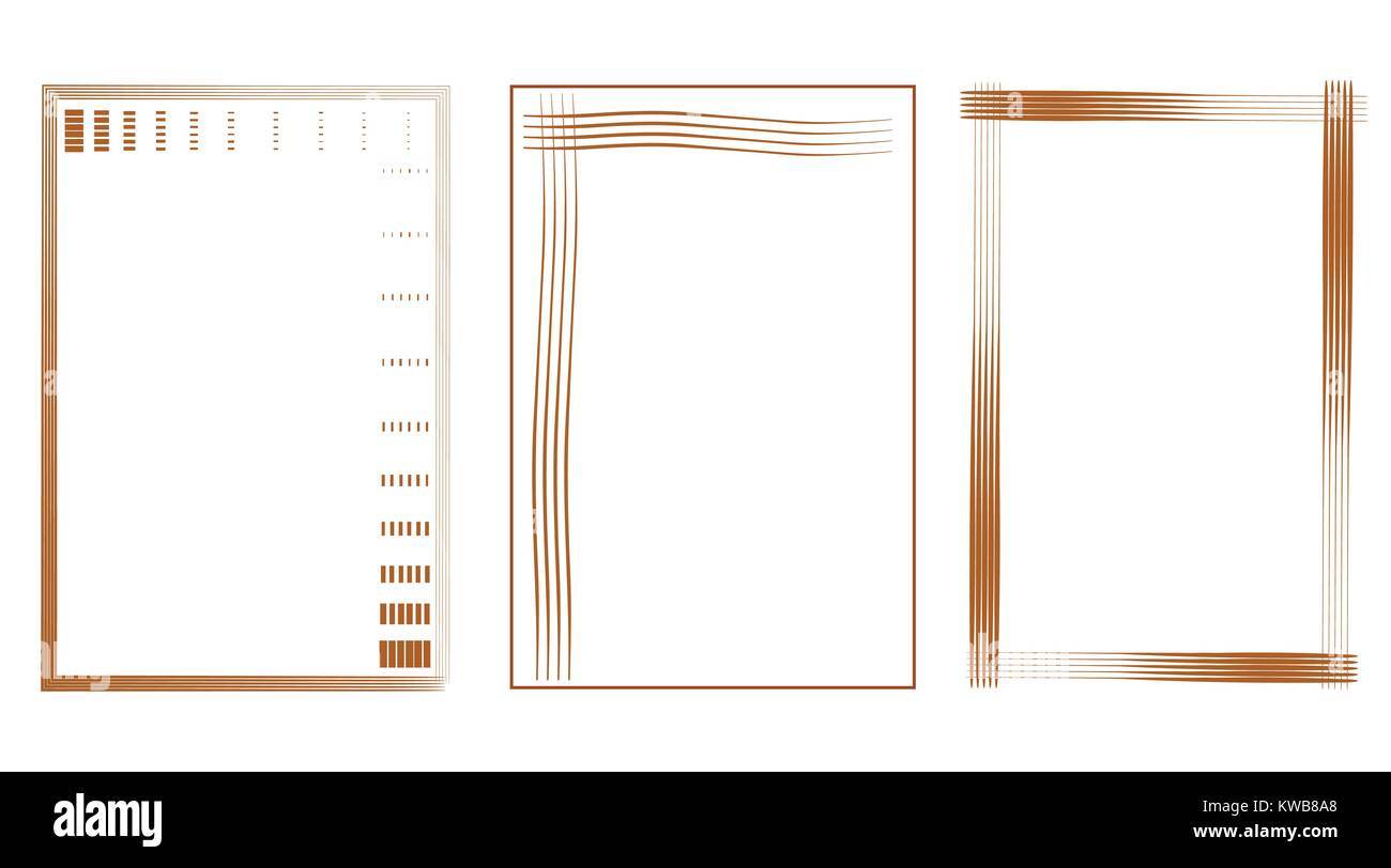 Three borders Stock Vector Images - Alamy