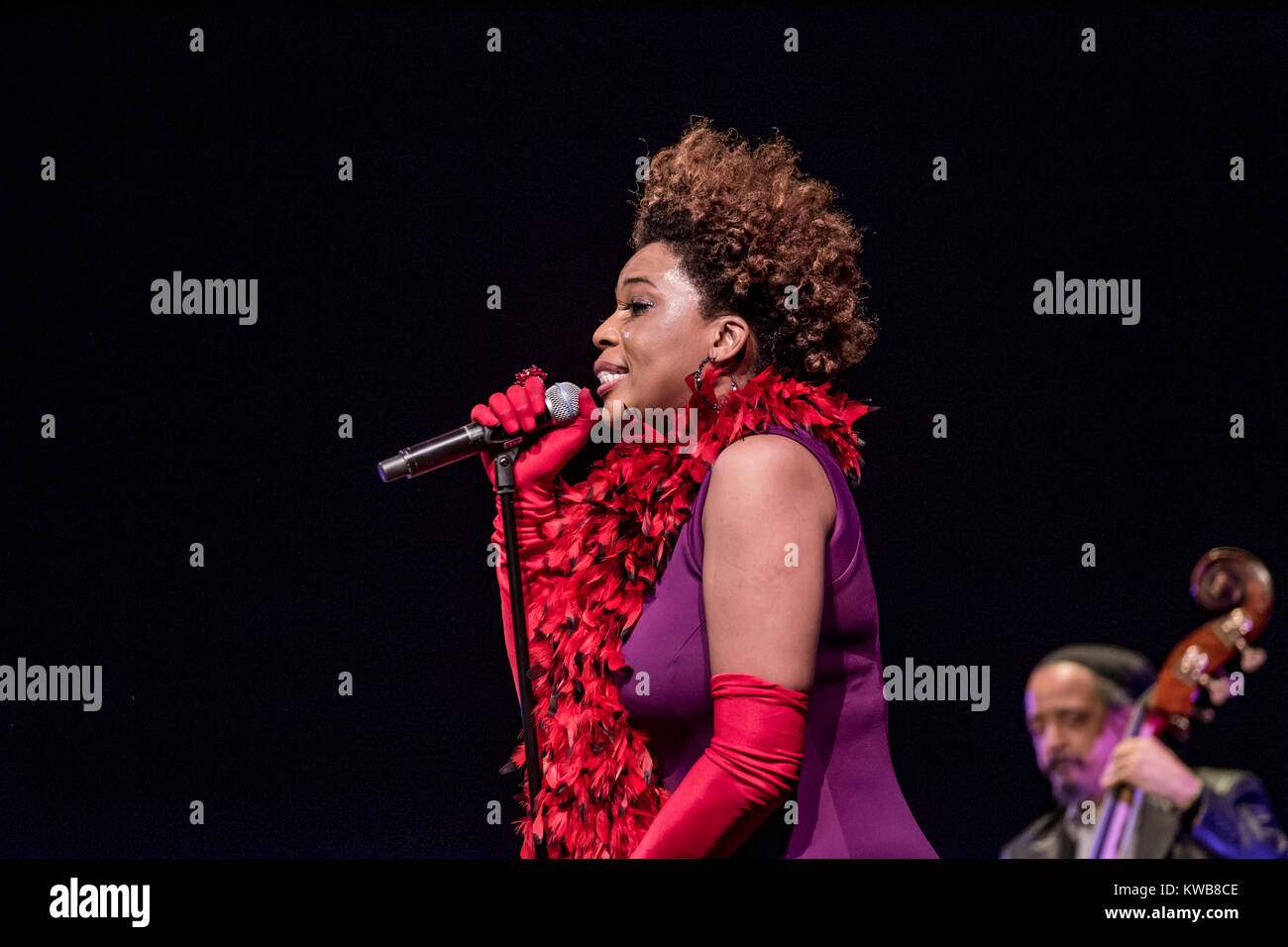 The American soul and jazz singer and songwriter Macy Gray performs a ...