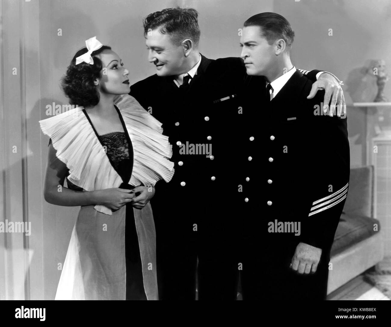 THE DEVIL'S PLAYGROUND, from left, Dolores Del Rio, Richard Dix, Chester Morris, 1937 Stock ...