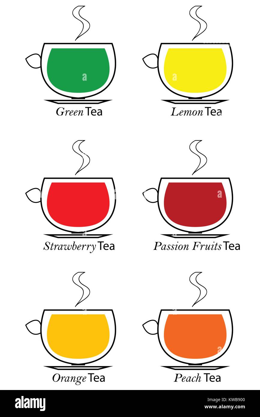 types of tea vector set Stock Vector Image & Art - Alamy