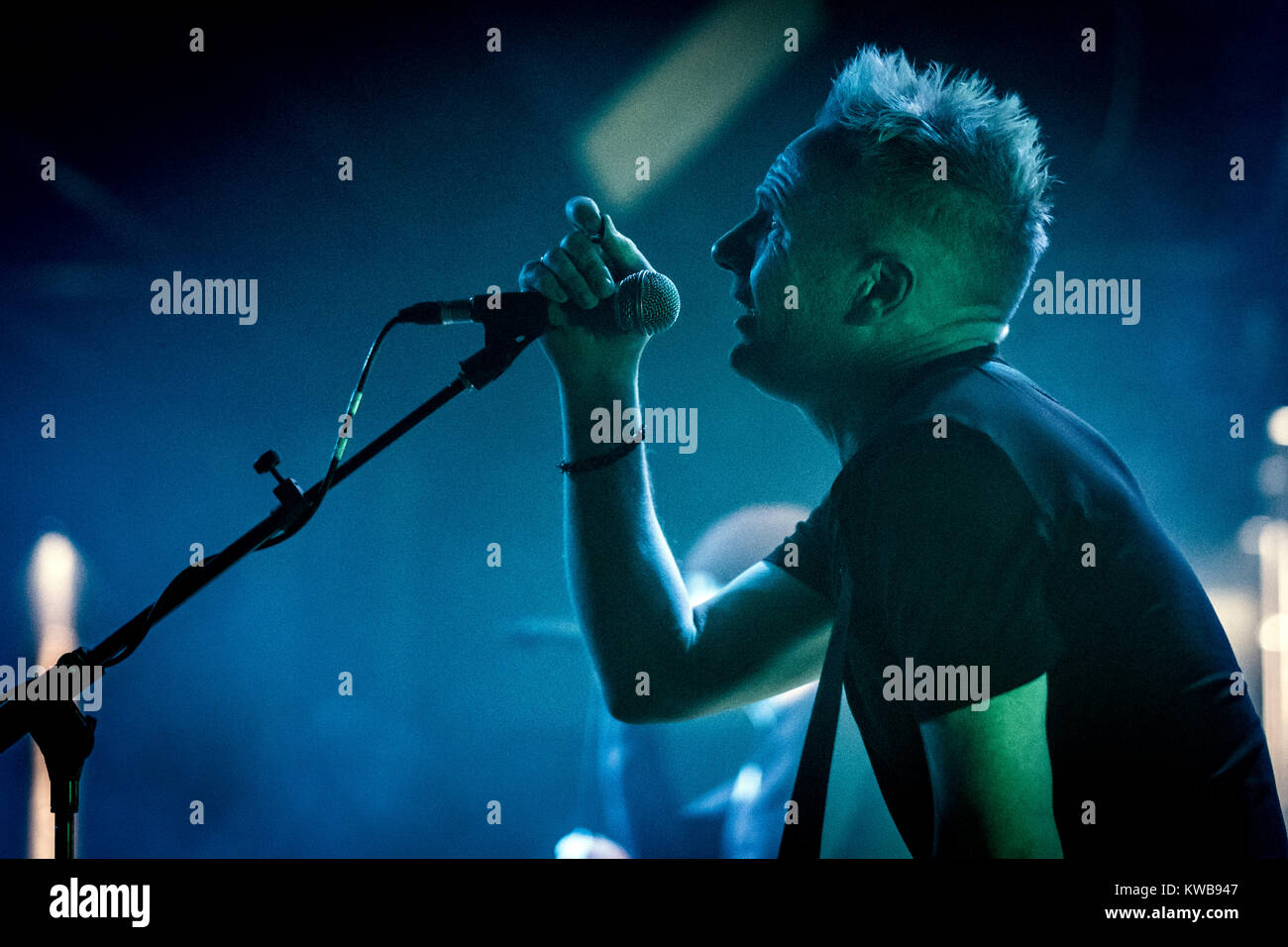 The British synthpop band Mesh performs a live concert at Forbrændingen ...