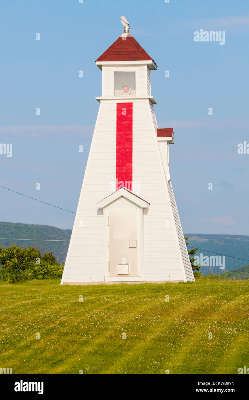 Caveau Point Range Rear Lighthouse. Cheticamp, Nova Scotia, Canada ...