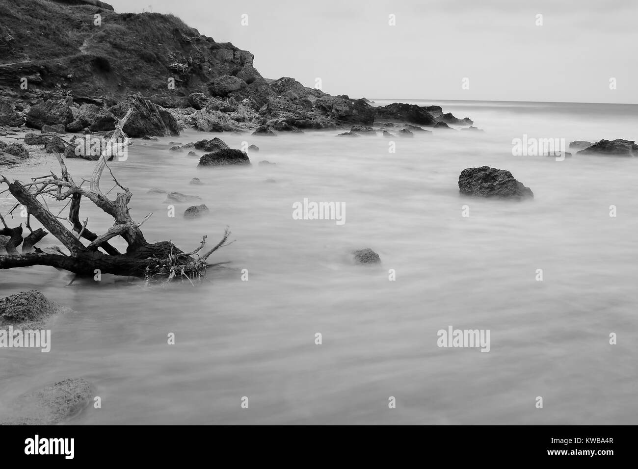 Long exposure at the beach Stock Photo - Alamy