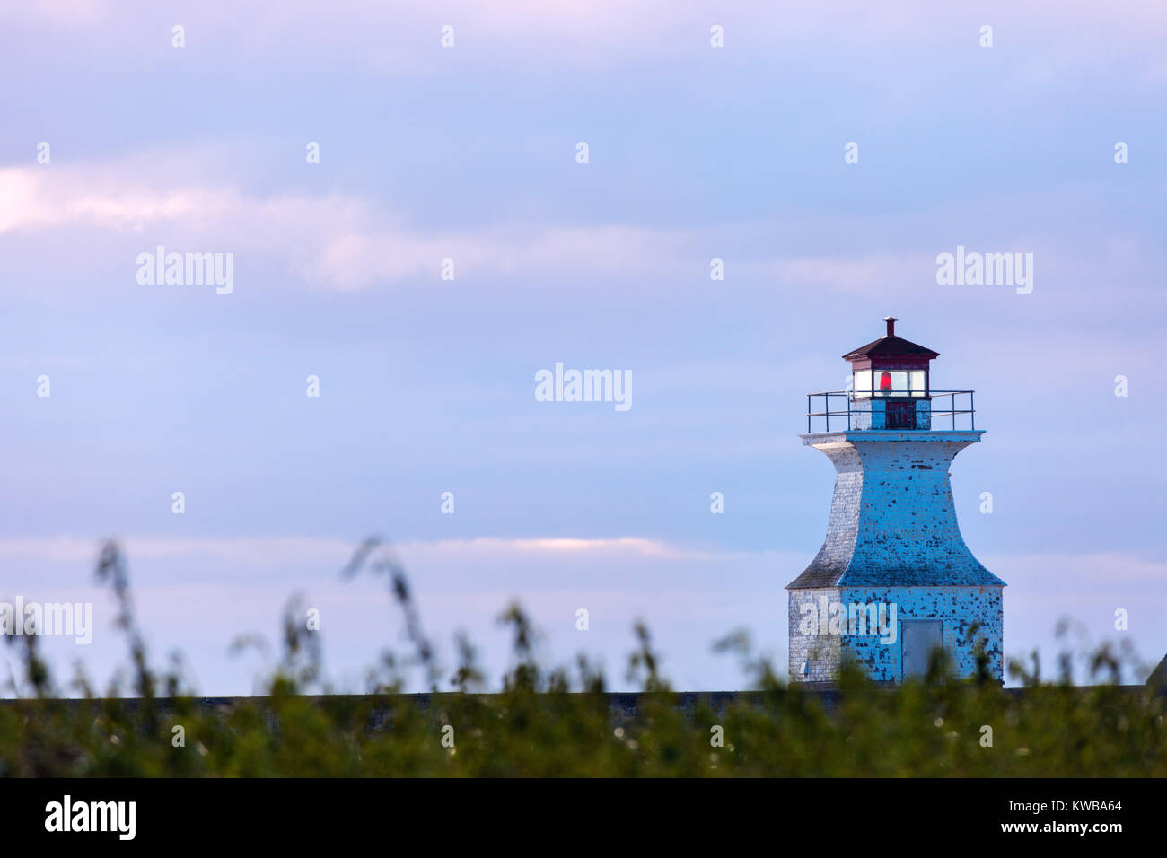 Cape Tormentine Lighthouse in New Brunswick. New Brunswick, Canada ...