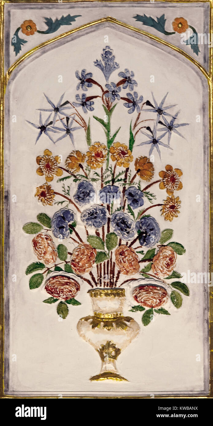 MARCH 16,2010 ISTANBUL TURKEY.Motif on Harem section of Topkapi Palace ...