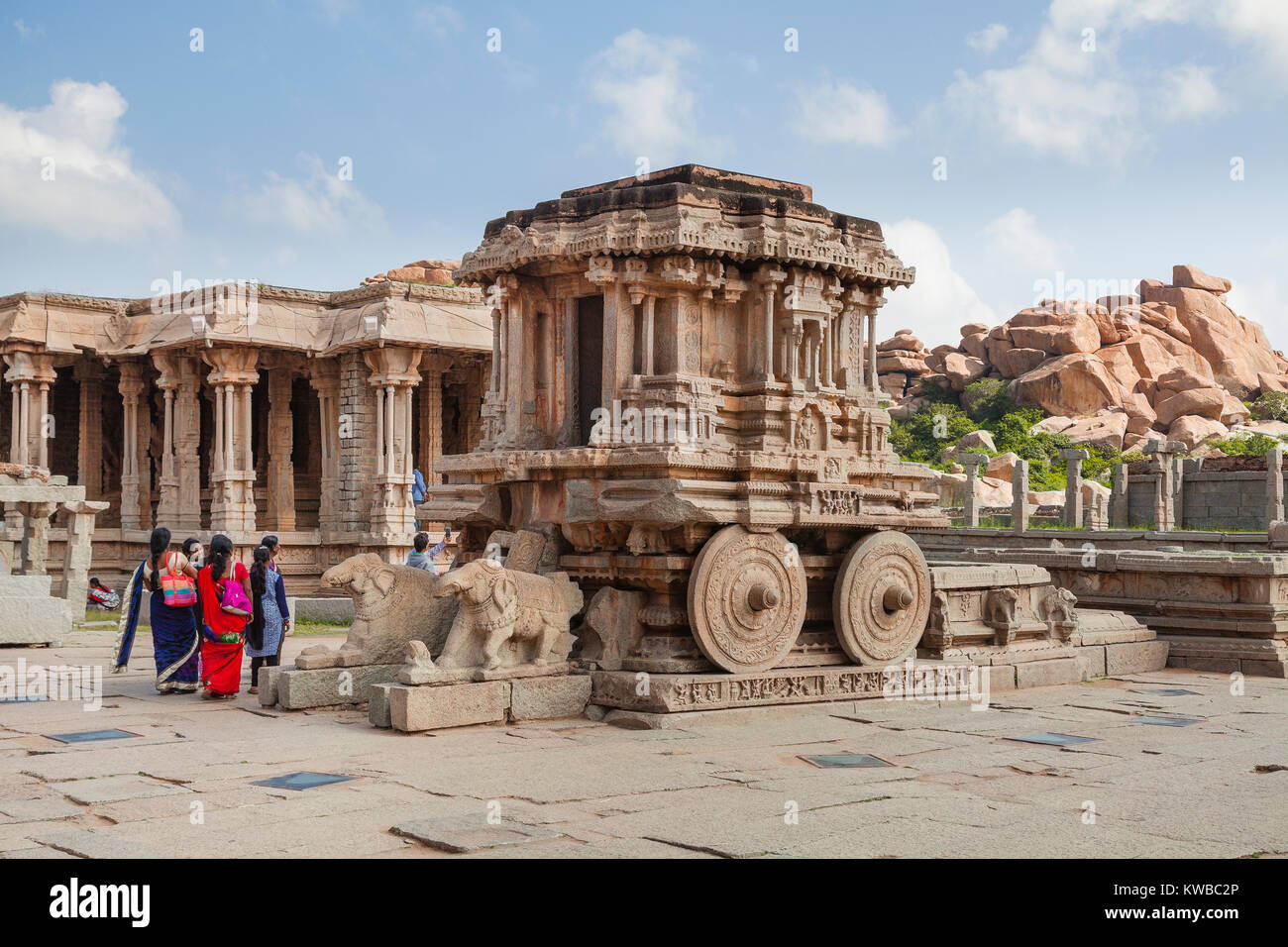 Hampi ratha vitthala temple hi-res stock photography and images - Alamy