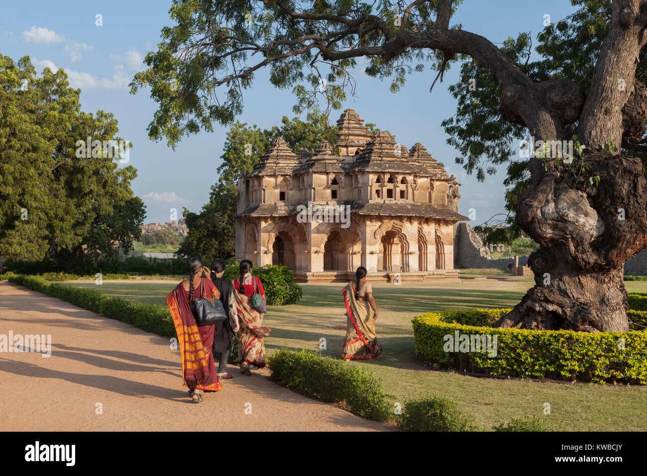 India, Karnataka, Hampi, Lotus Mahal Stock Photo - Alamy
