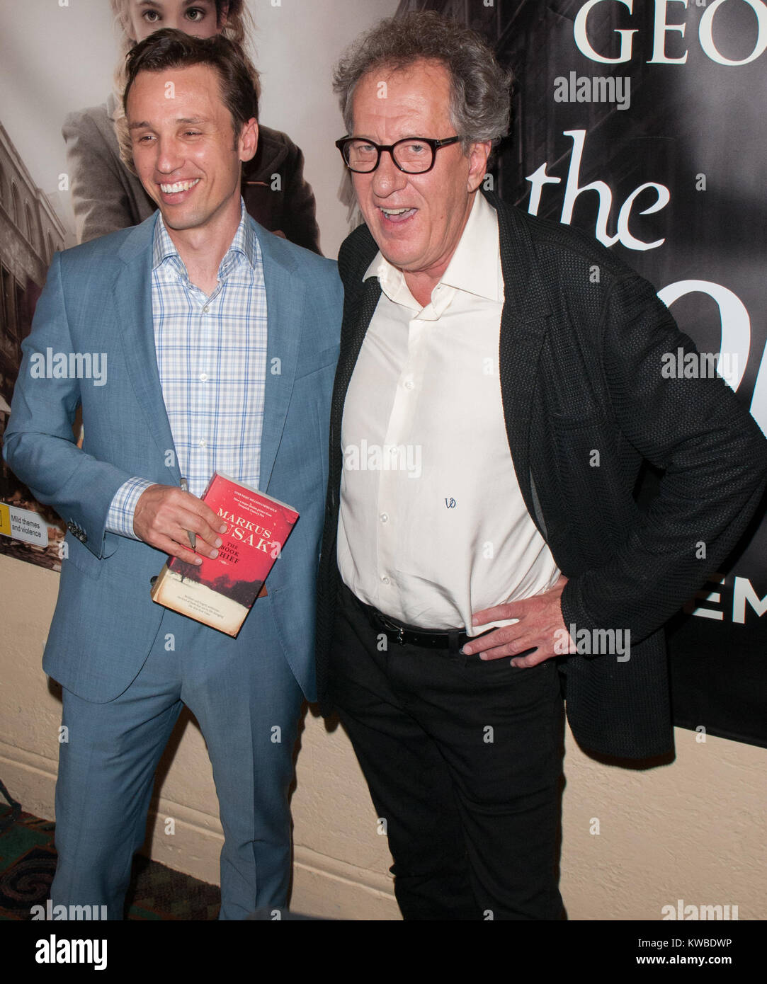 SYDNEY, AUSRALIA - JANUARY 07: Markus Zusak Geoffrey Rush arrives a 'he ...