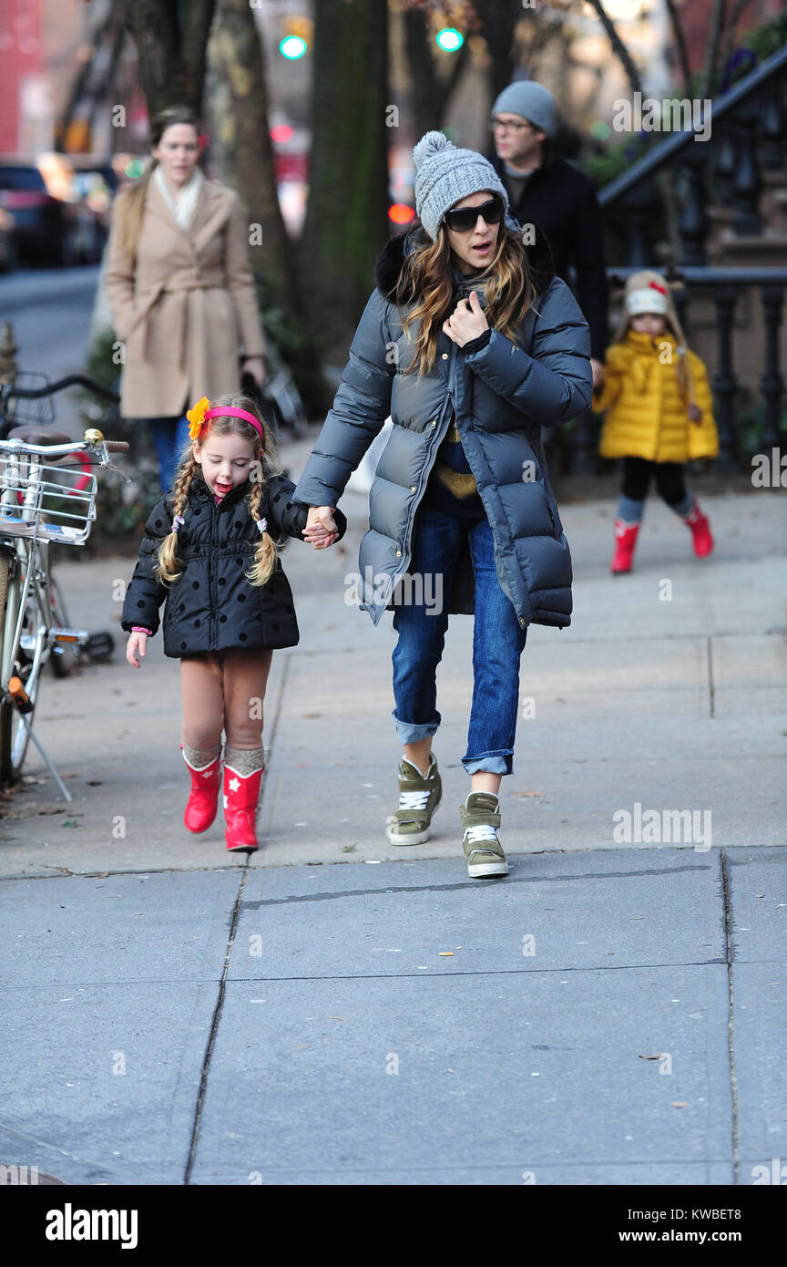 NEW YORK, NY - JANUARY 13: Matthew Broderick, Sarah Jessica Parker ...