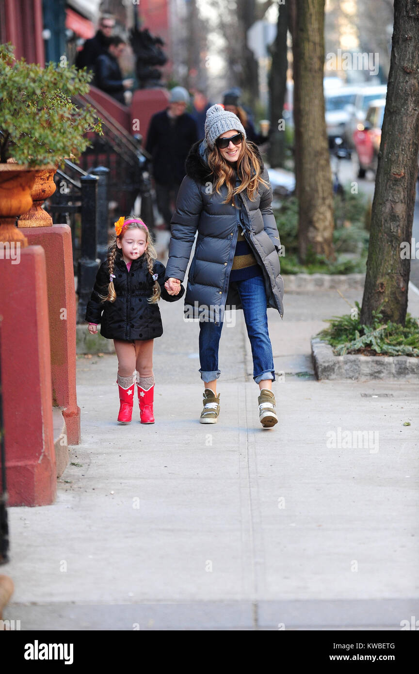 NEW YORK, NY - JANUARY 13: Matthew Broderick, Sarah Jessica Parker ...