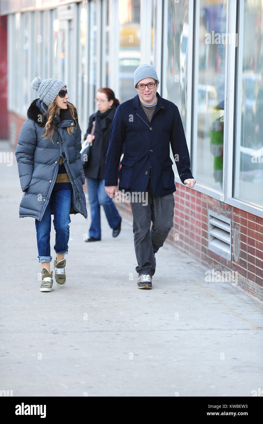 NEW YORK, NY - JANUARY 13: Matthew Broderick, Sarah Jessica Parker ...