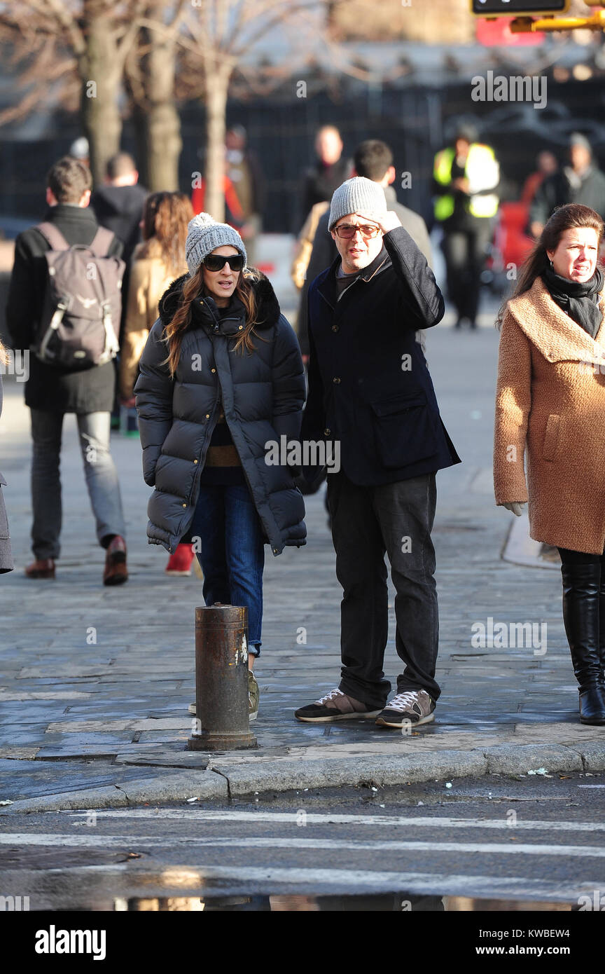 NEW YORK, NY - JANUARY 13: Matthew Broderick, Sarah Jessica Parker ...