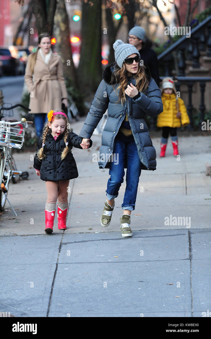 NEW YORK, NY - JANUARY 13: Matthew Broderick, Sarah Jessica Parker ...