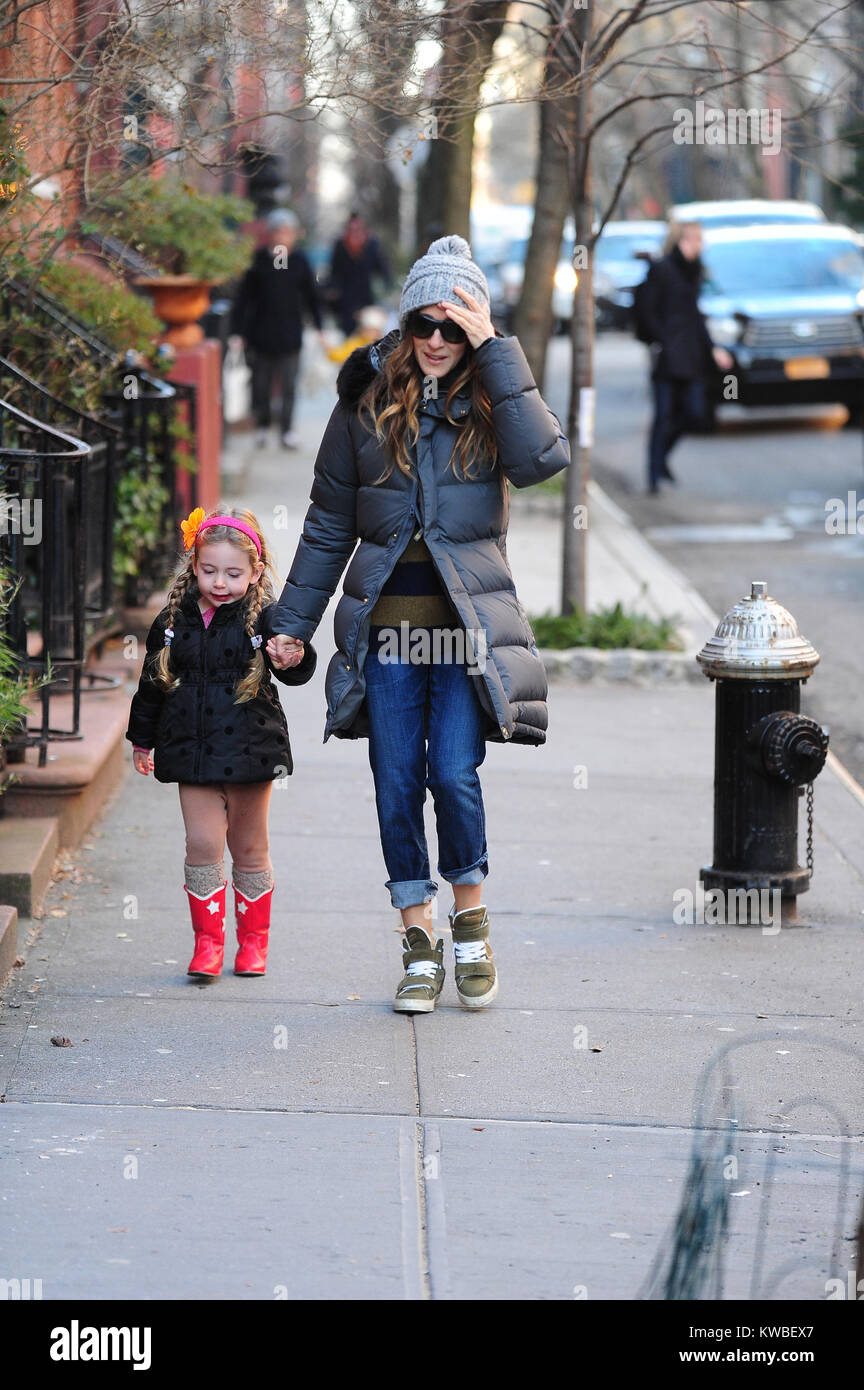 NEW YORK, NY - JANUARY 13: Matthew Broderick, Sarah Jessica Parker ...