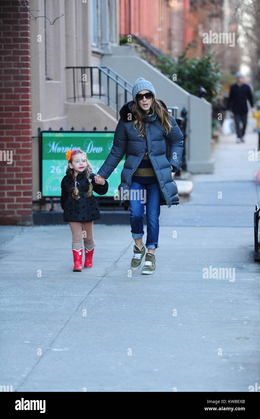 NEW YORK, NY - JANUARY 13: Matthew Broderick, Sarah Jessica Parker ...