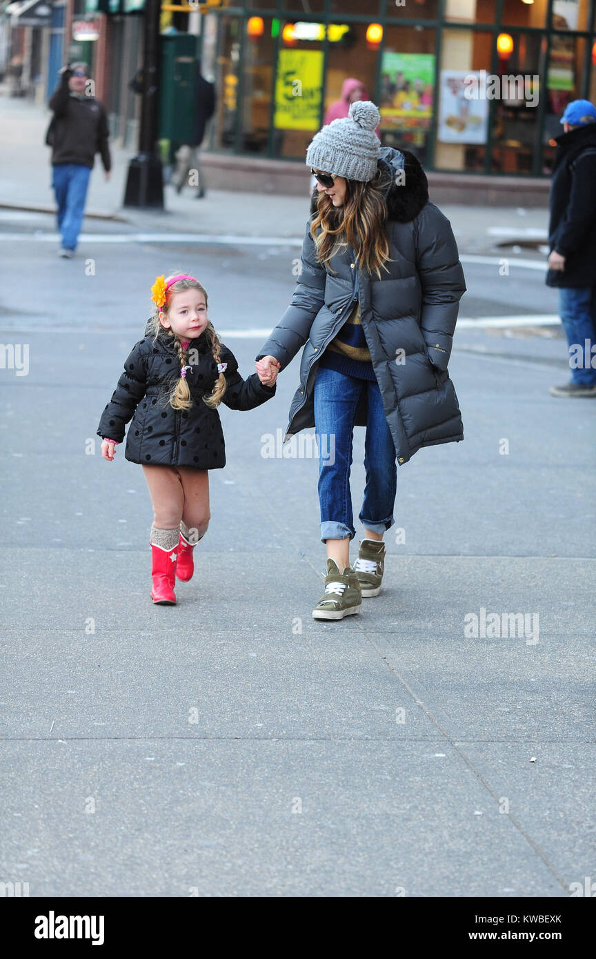 NEW YORK, NY - JANUARY 13: Matthew Broderick, Sarah Jessica Parker ...