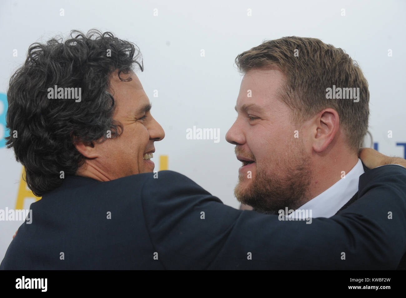 NEW YORK, NY - JUNE 25: Mark Ruffalo, James Corden attends the 'Begin ...