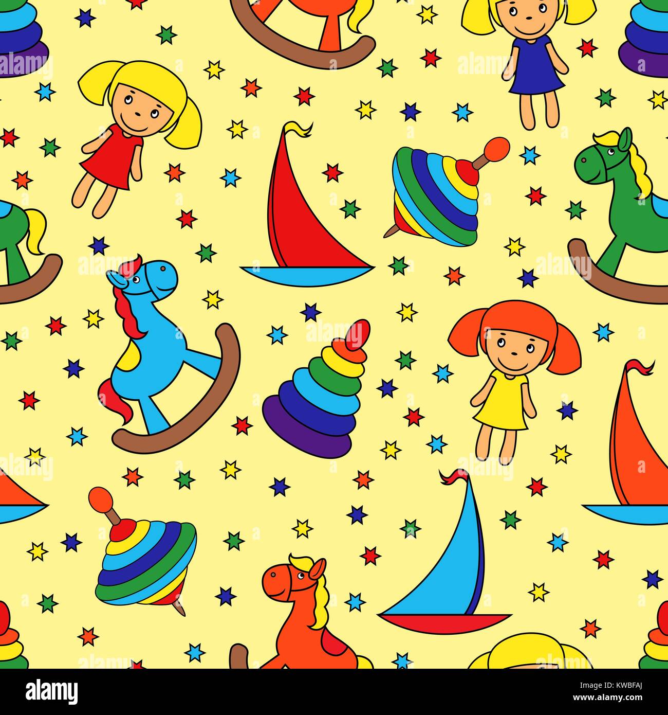 Textile doll dolls Stock Vector Images - Alamy