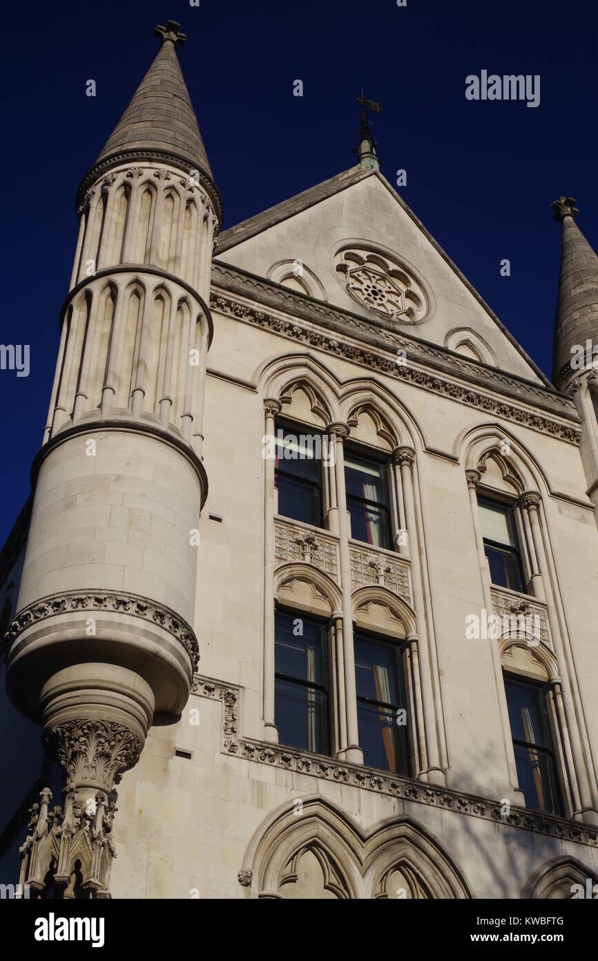 The Royal Courts of Justice, Victorian Gothic Building, City of ...