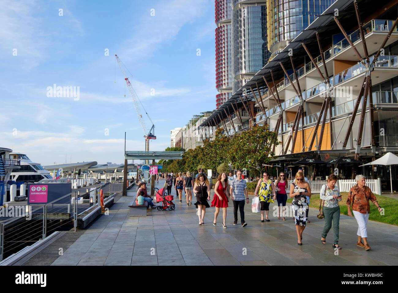 Residential buildings, restaurants and International Towers in ...