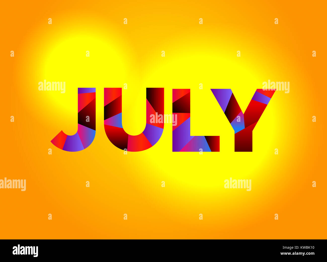 July Month Clipart