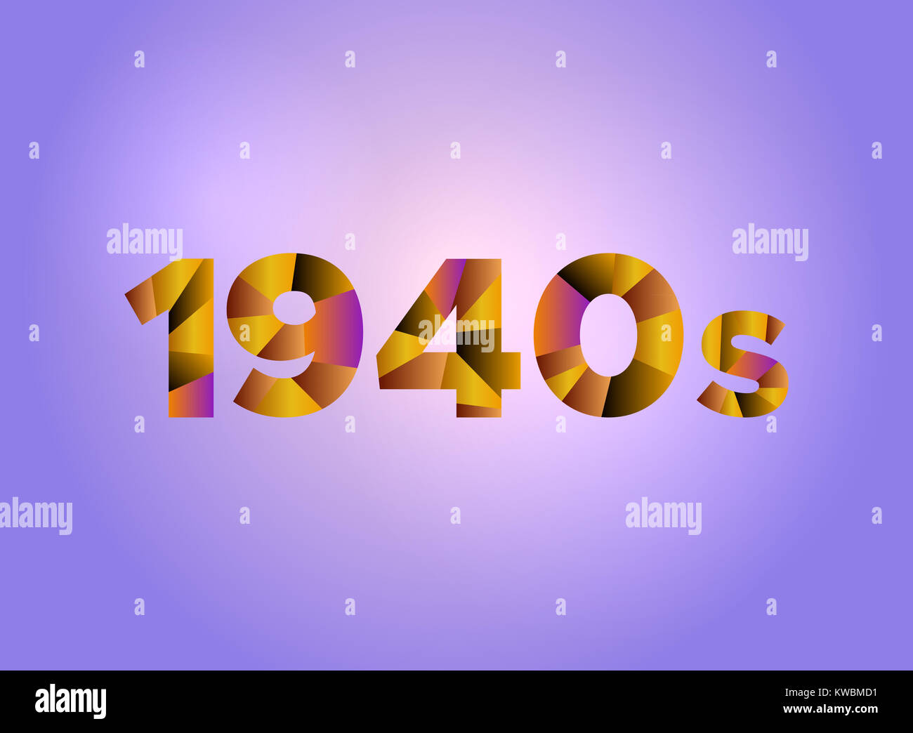 Word 1940s written in hi-res stock photography and images - Alamy