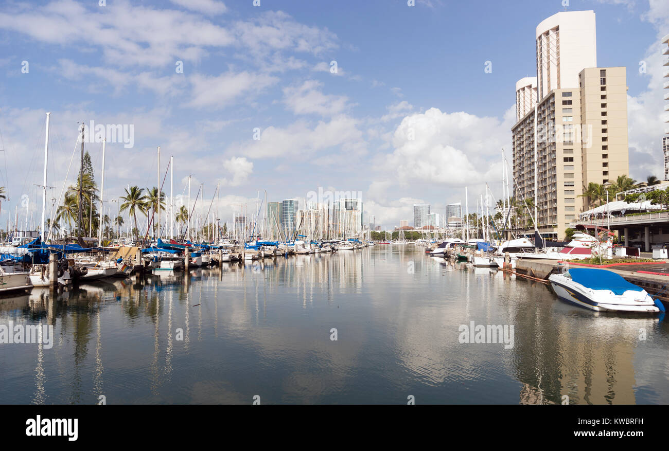 Kahanamoku Lagoon Marina near Waikiki Beach in Honolulu HI North ...