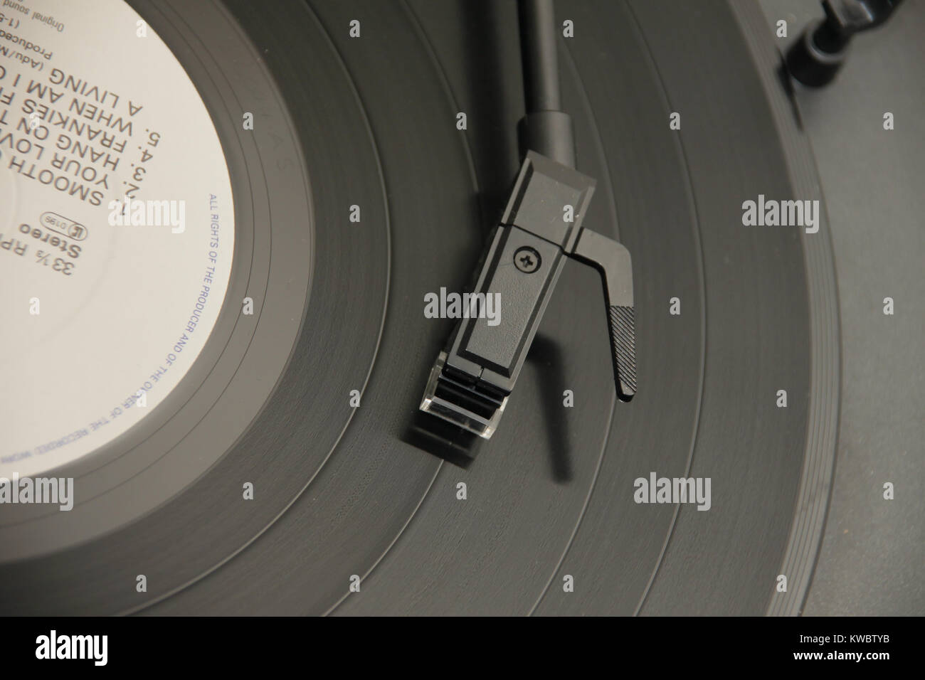 Grooves On Vinyl Gramophone Record High Resolution Stock Photography ...