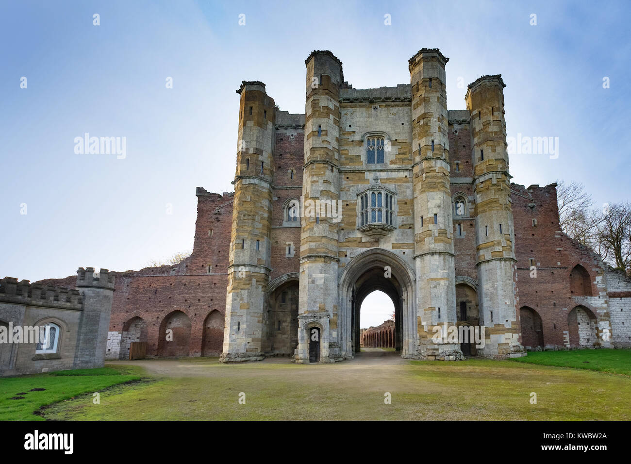 Thornton Abbey gatehouse Stock Photo - Alamy
