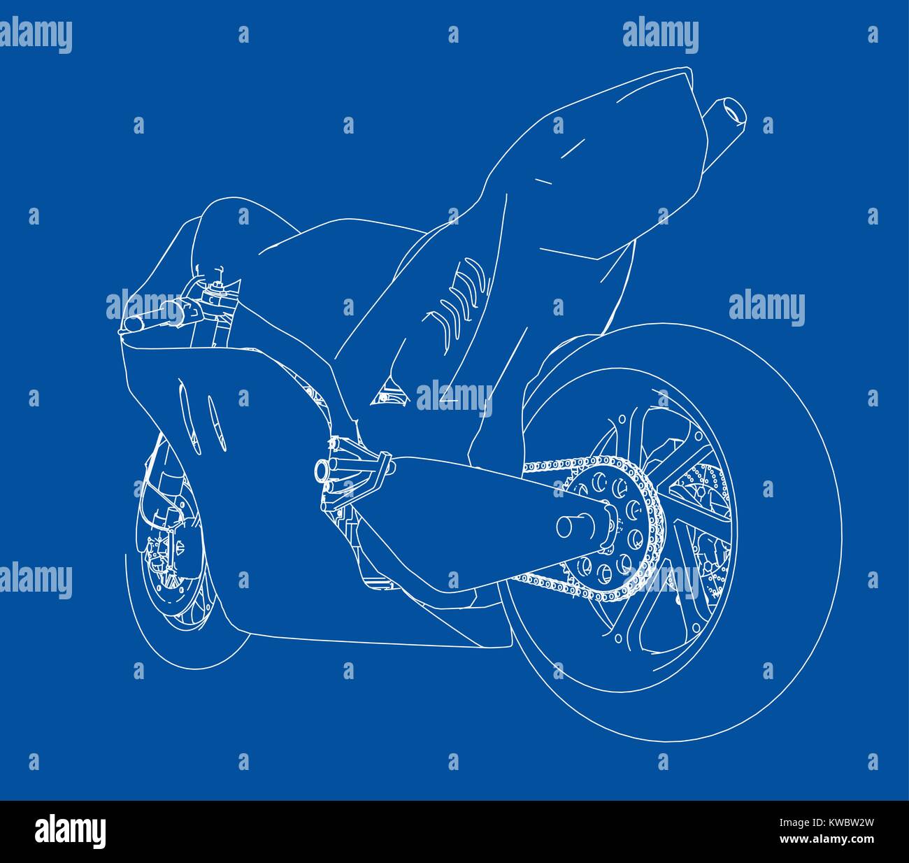 Motorcycle sketch. Vector Stock Vector Image & Art - Alamy