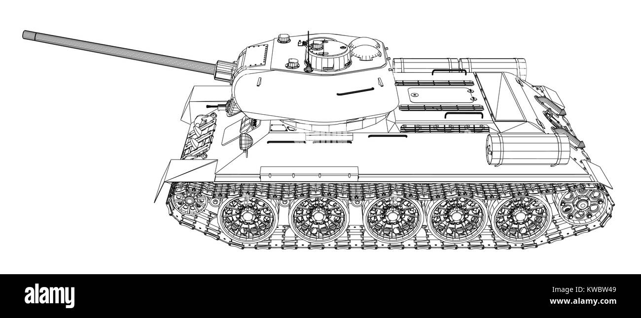 Blueprint of realistic tank Stock Vector Image & Art - Alamy