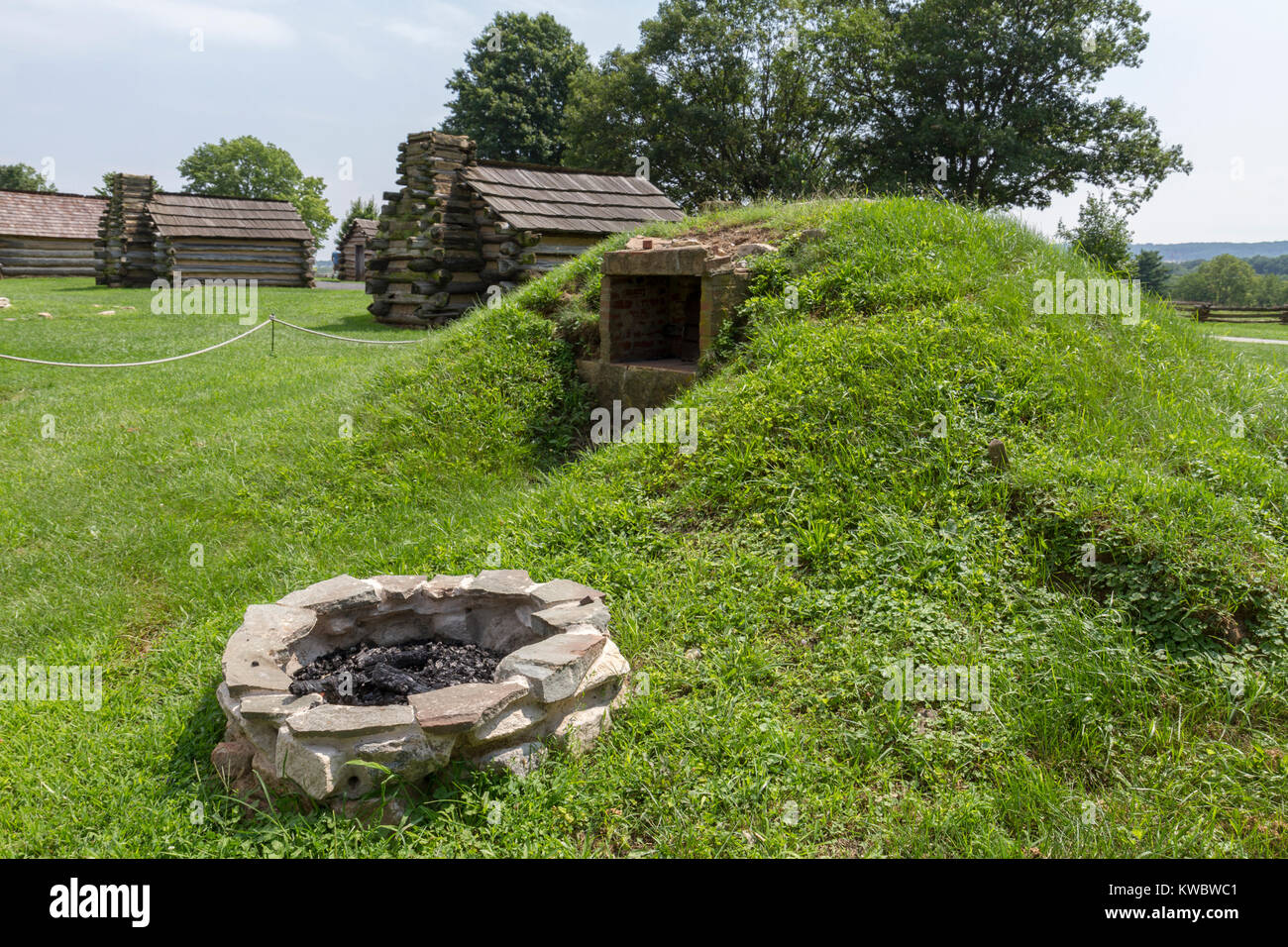 Field bake oven, part of a reconstructed camp in Valley Forge National ...