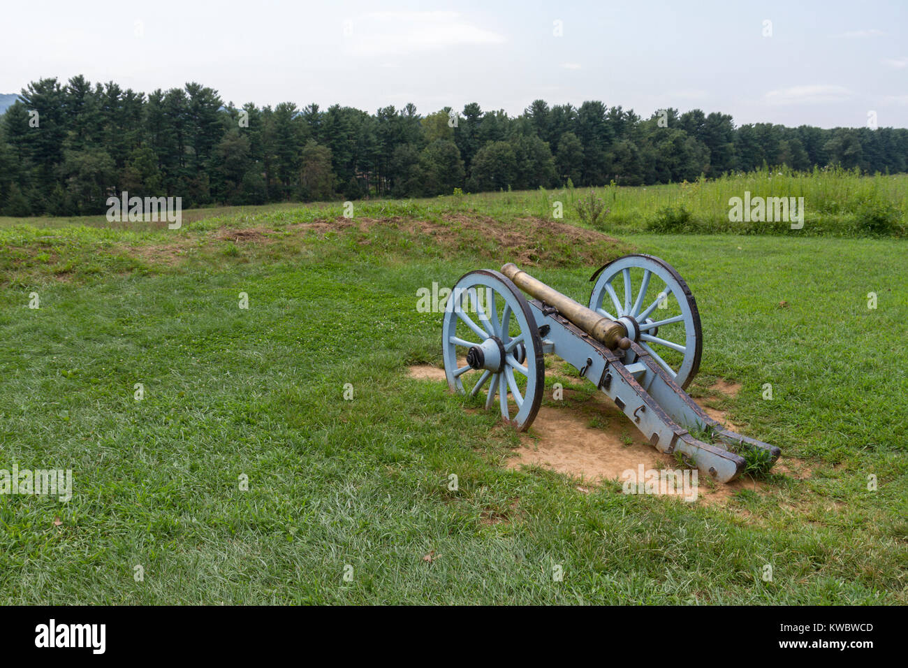 General view of artillery mound in Valley Forge military camp,Valley ...