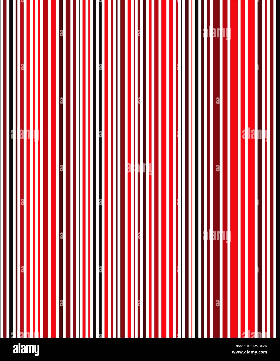 Seamless bright full color stripe pattern with black and red bands ...