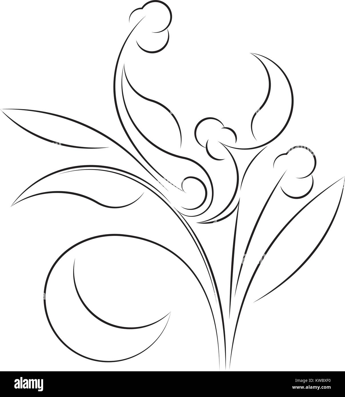 Spring summer autumn winter vector vectors Black and White Stock Photos ...