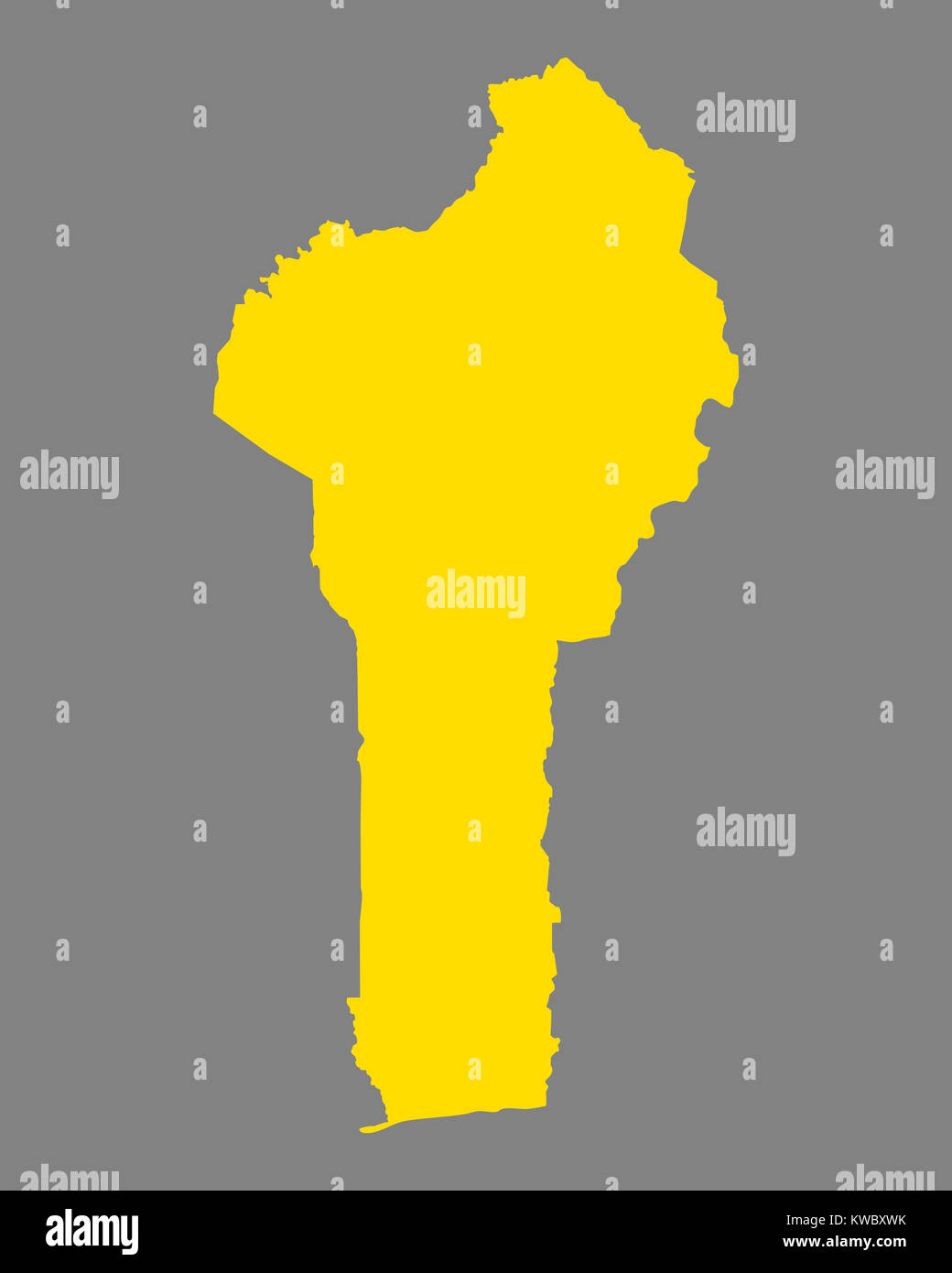 Map of Benin Stock Photo - Alamy