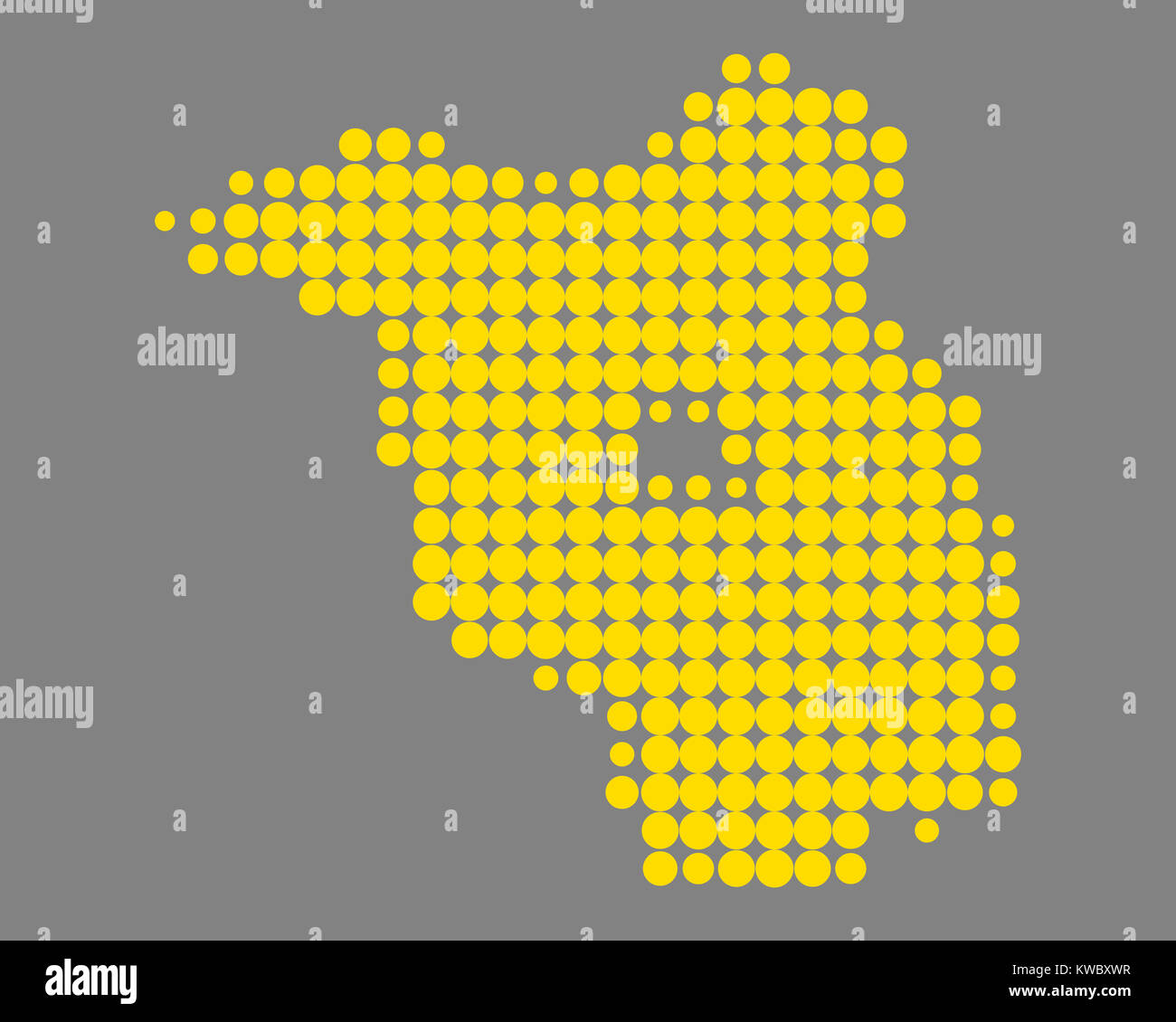 Map of Brandenburg Stock Photo - Alamy