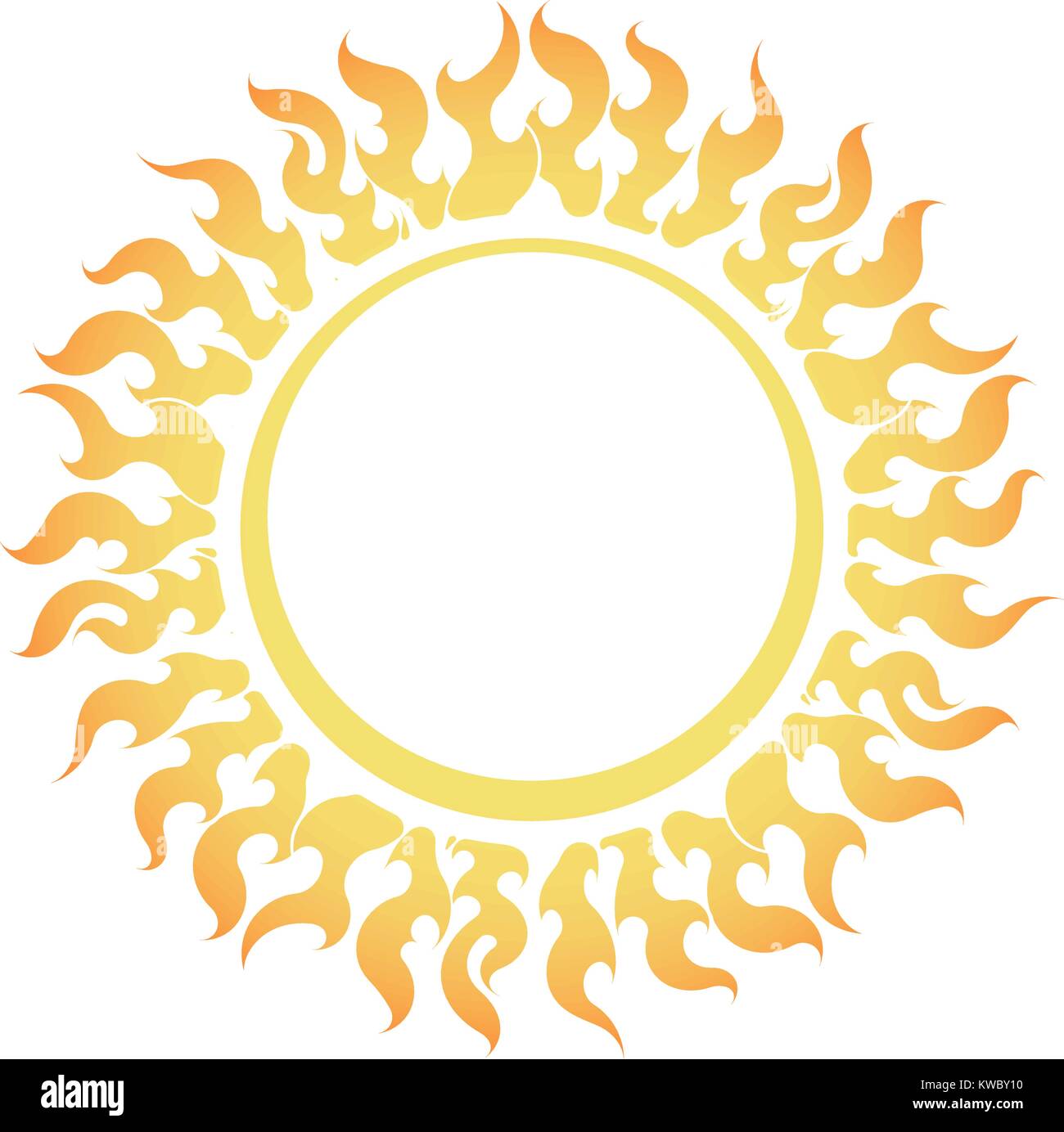 Decorative vector bright colorful sun symbol Stock Vector Image & Art ...