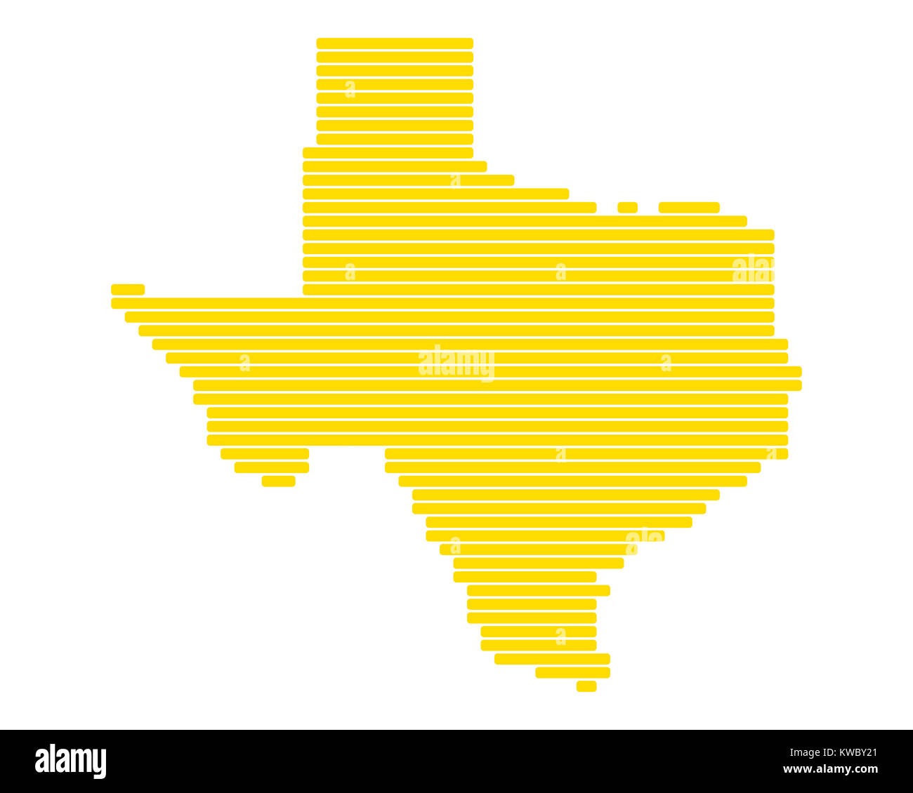 Map of Texas Stock Photo - Alamy