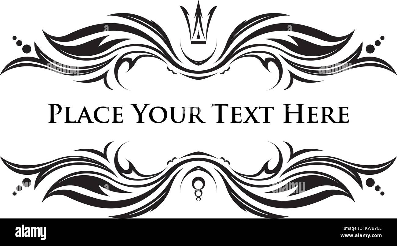 Vintage frame with crown and with space for text header Stock Vector ...
