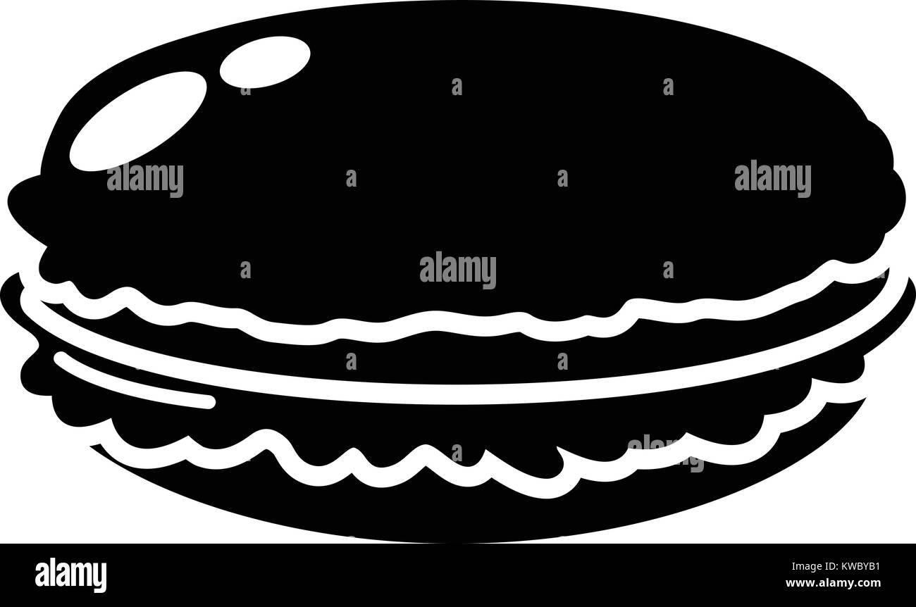 Macaroons icon, simple black style Stock Vector Image & Art - Alamy