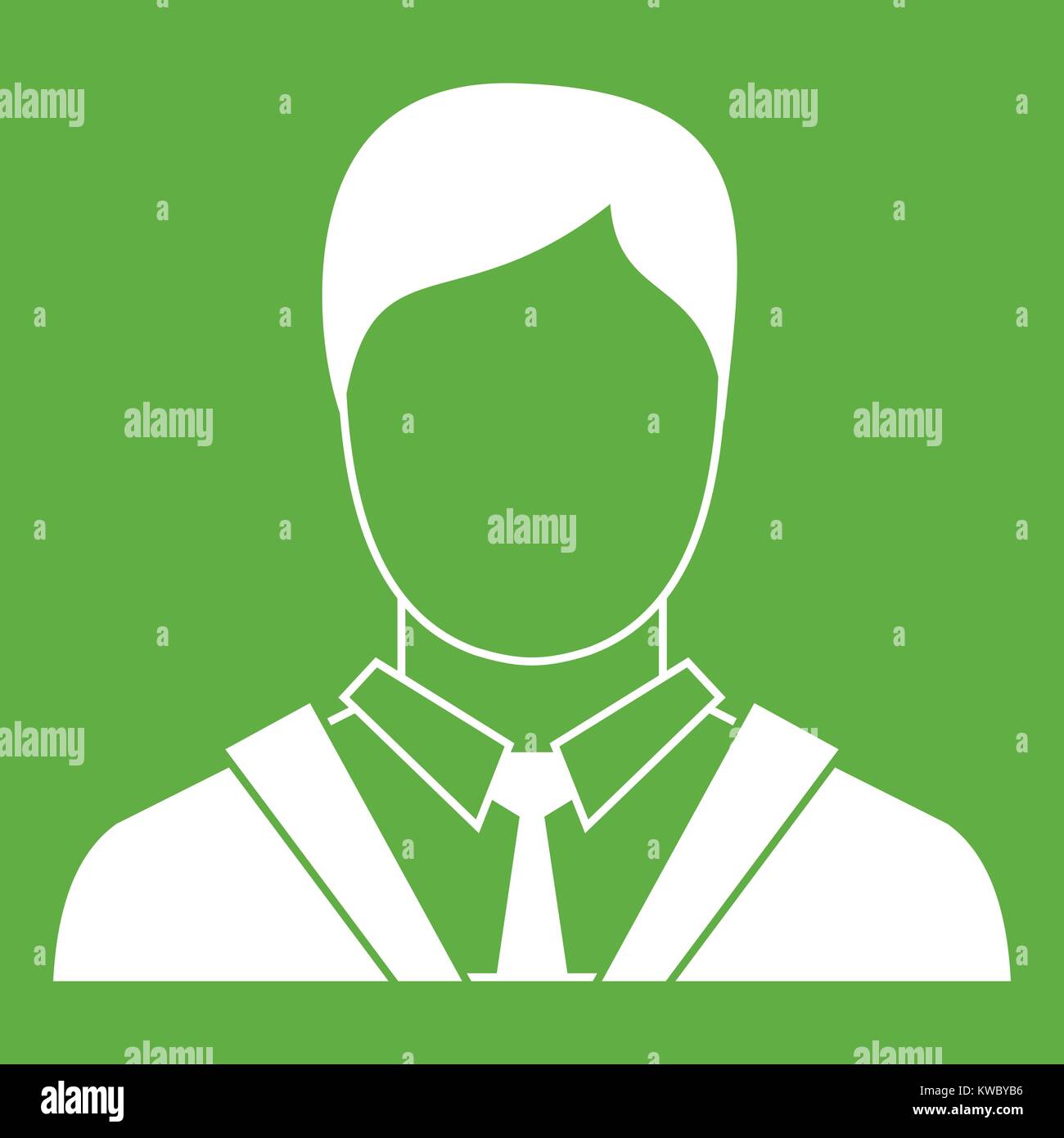 Man in business suit icon green Stock Vector Image & Art - Alamy