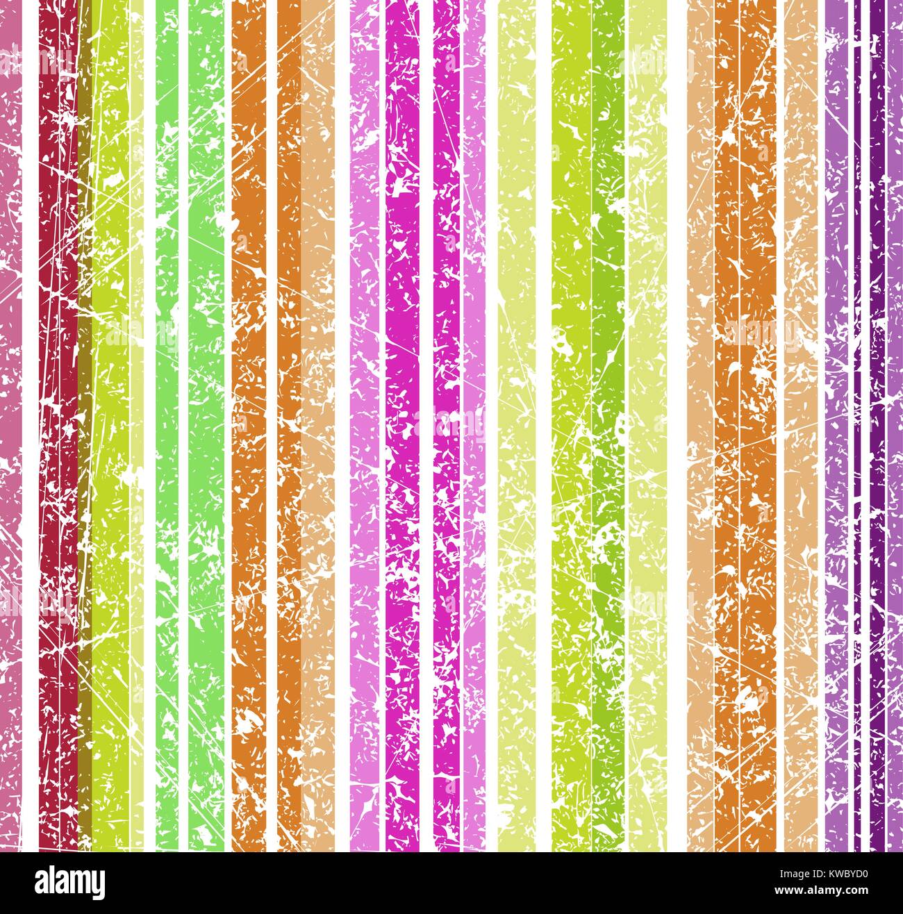 Seamless bright grunge style shabby full color stripe pattern. Vector ...