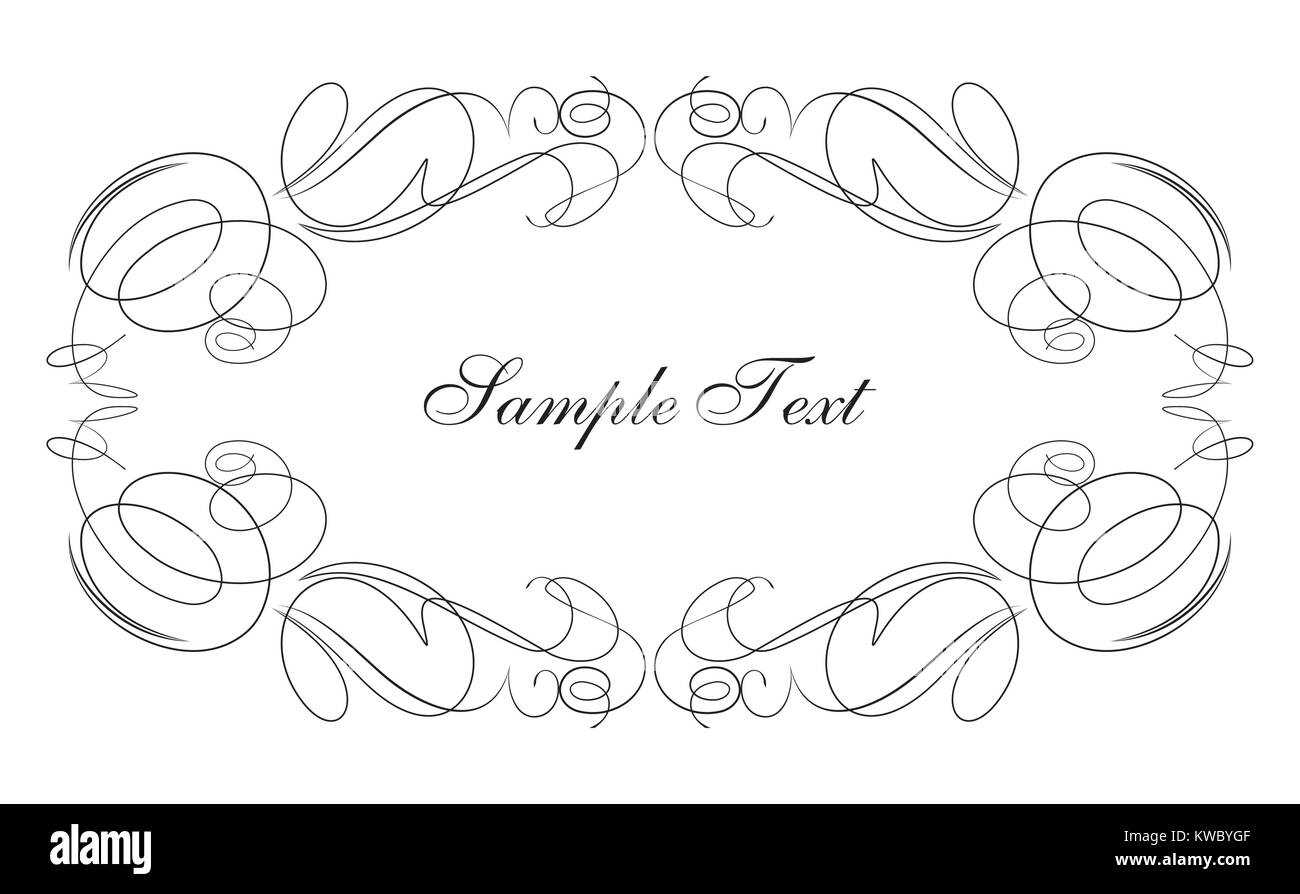 Decorative vector frame swirls for your text Stock Vector Image & Art ...