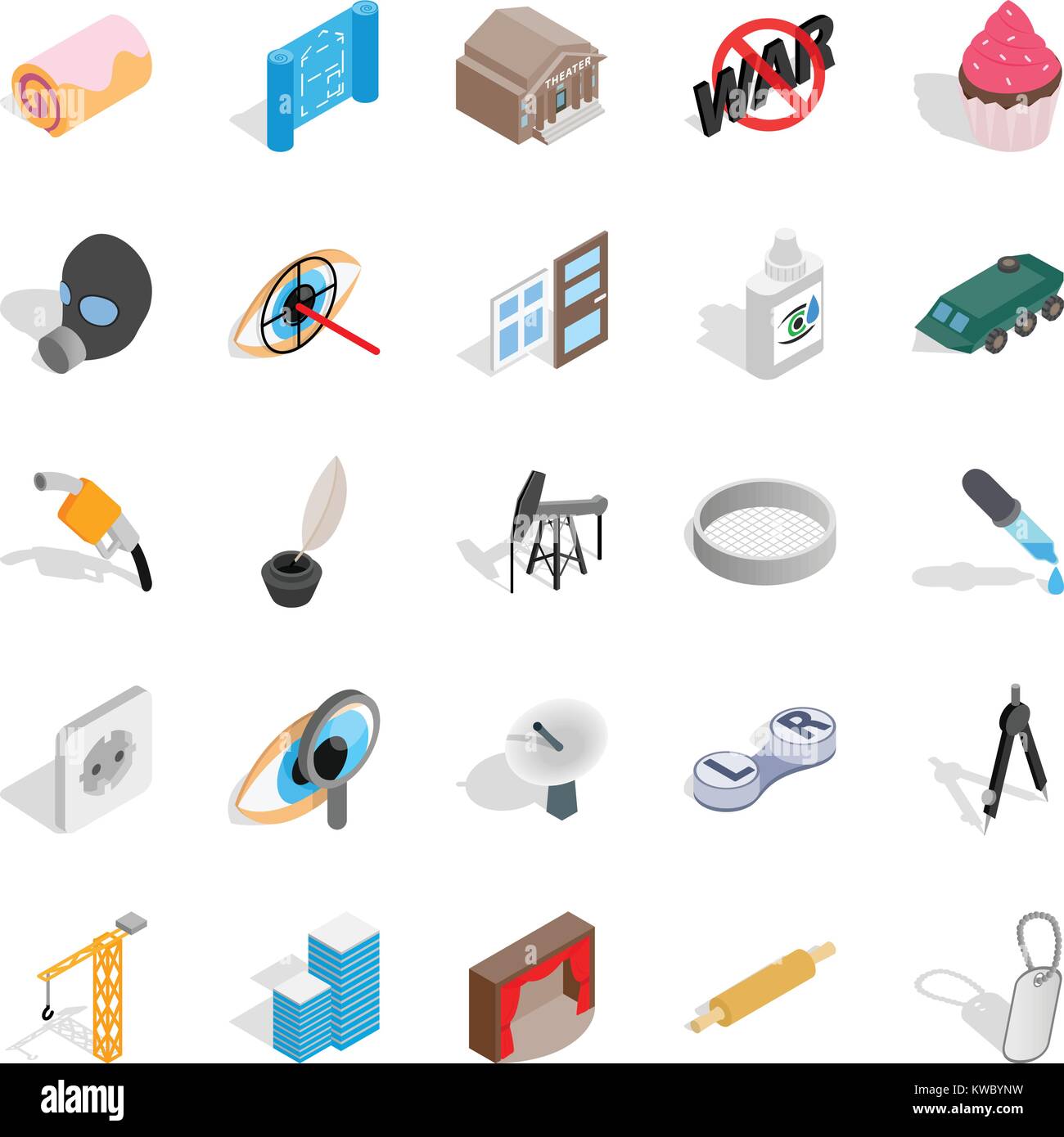 Creature icons set, isometric style Stock Vector Image & Art - Alamy