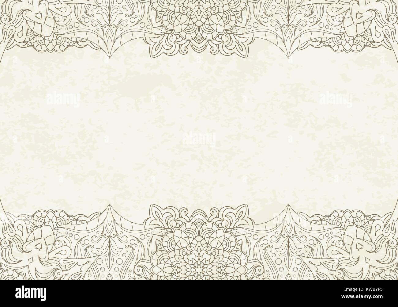 Mehndi card design Stock Vector Images - Alamy